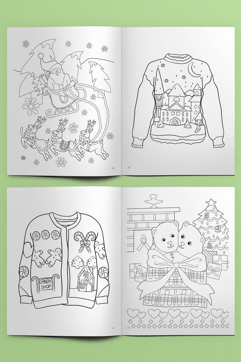 sweater coloring book