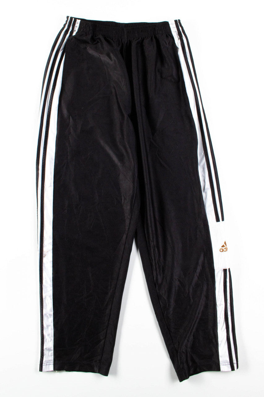 Black & White Adidas Side Snap Track Pants (sz. L) – Ragstock Black & White Adidas Side Snap Track Pants (sz. L) – Ragstock