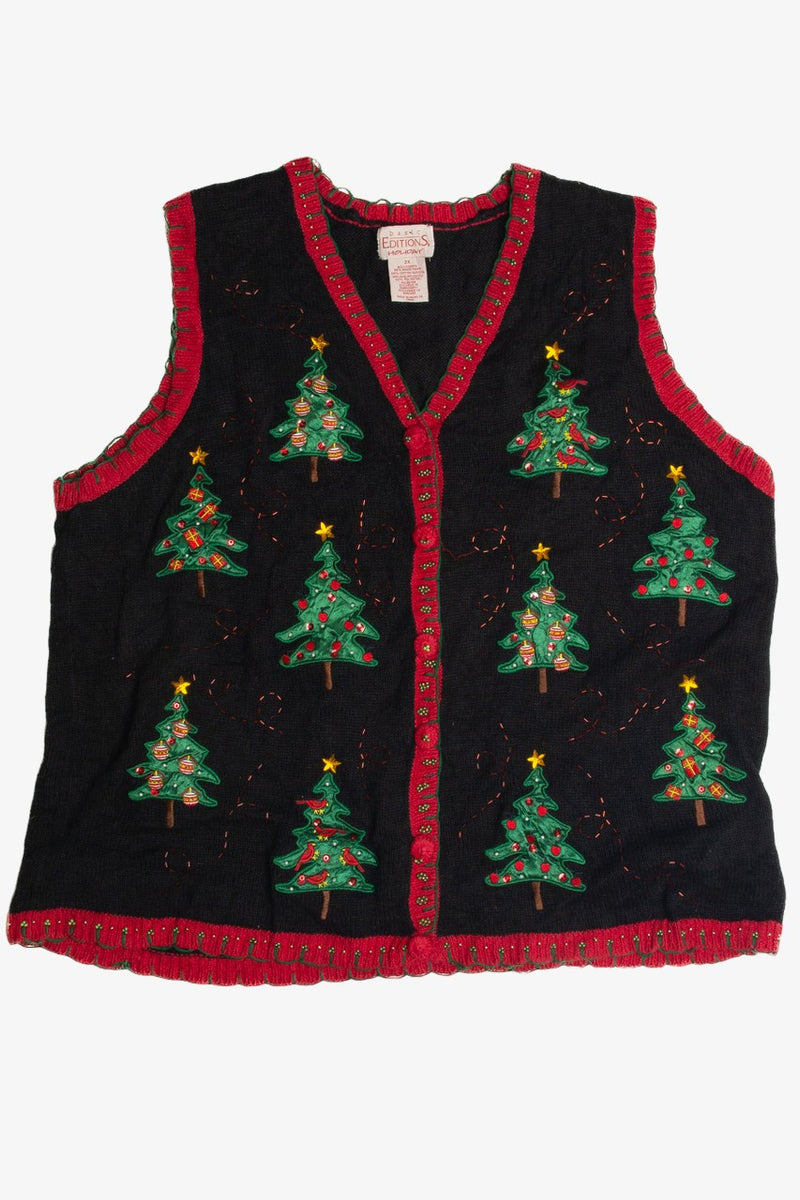 Vintage Black Ugly Christmas Vest 62582 – Ragstock