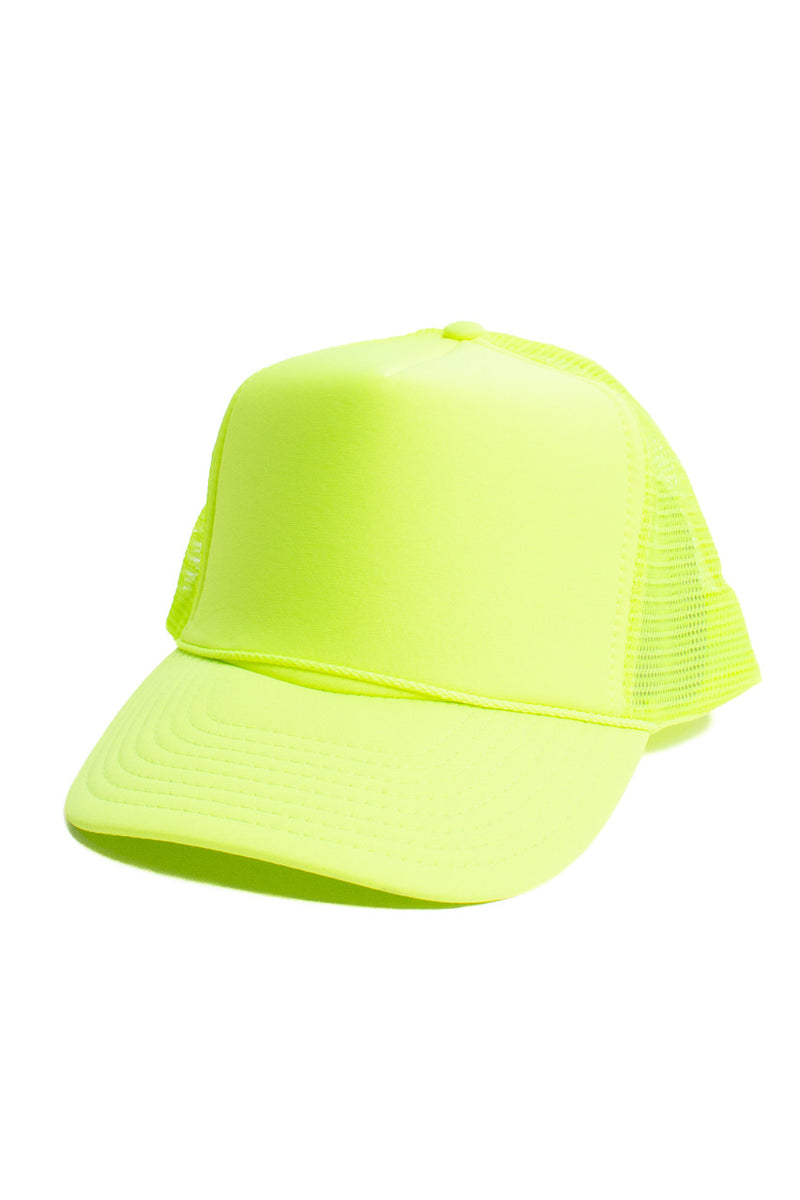 Neon Yellow Trucker Hat – Ragstock