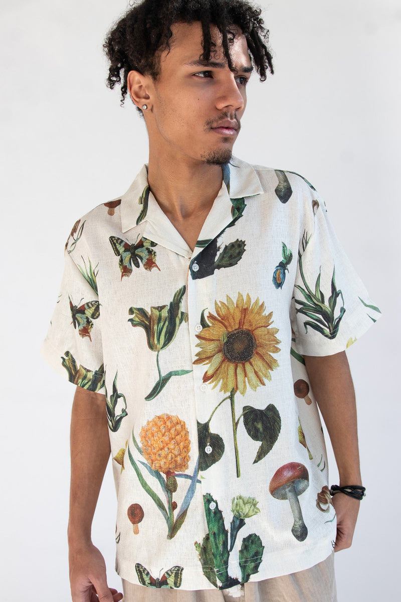 Vintage Botany Print Button Up Shirt – Ragstock