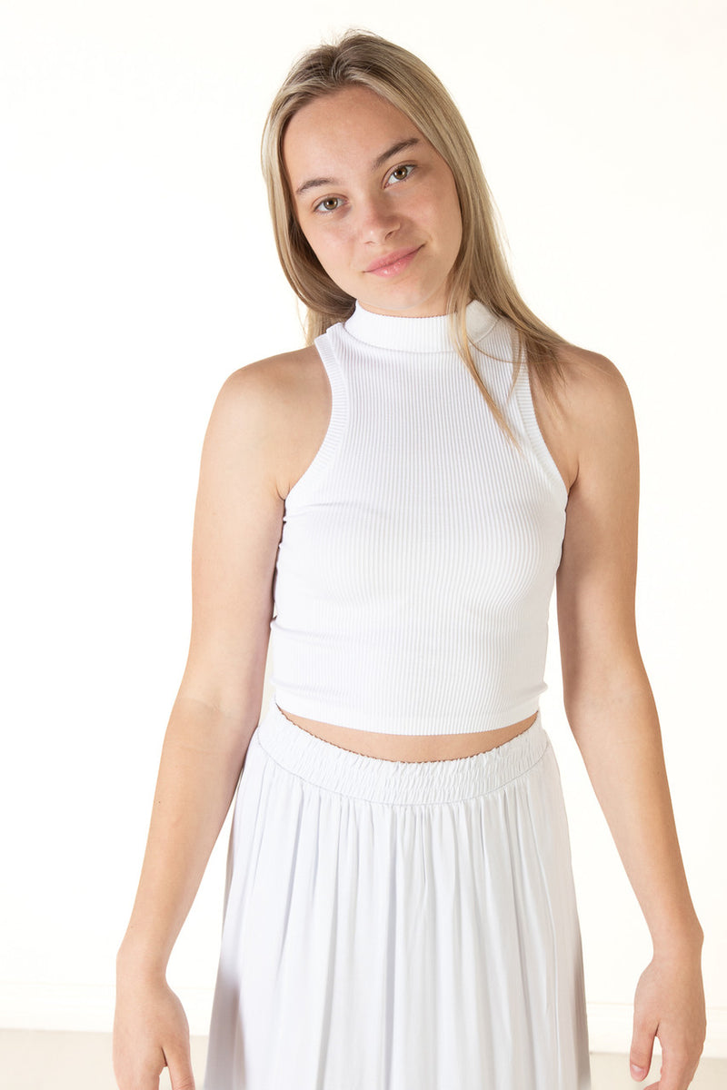 White Seamless Mock Tank – Ragstock
