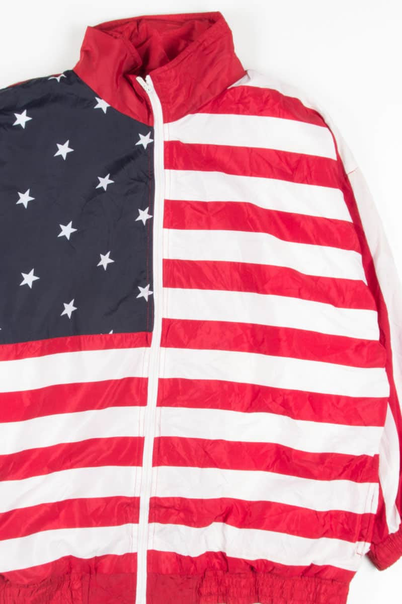 United States Flag Windbreaker Jacket 17671 – Ragstock