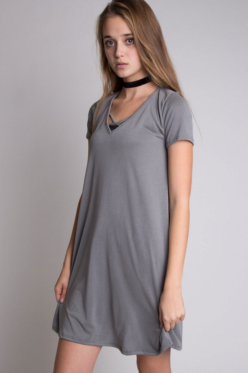 Cross V-Neck Dress – Ragstock