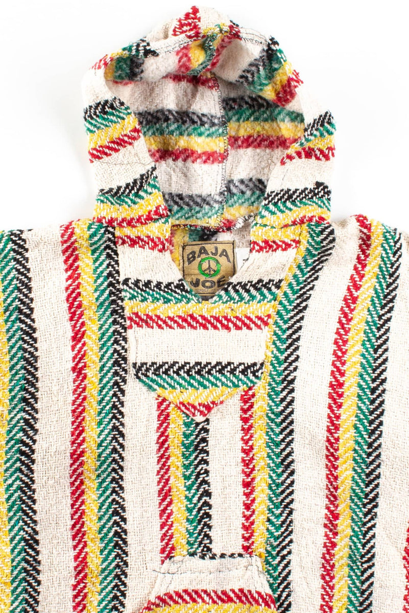 White Rasta Baja Hoodie – Ragstock