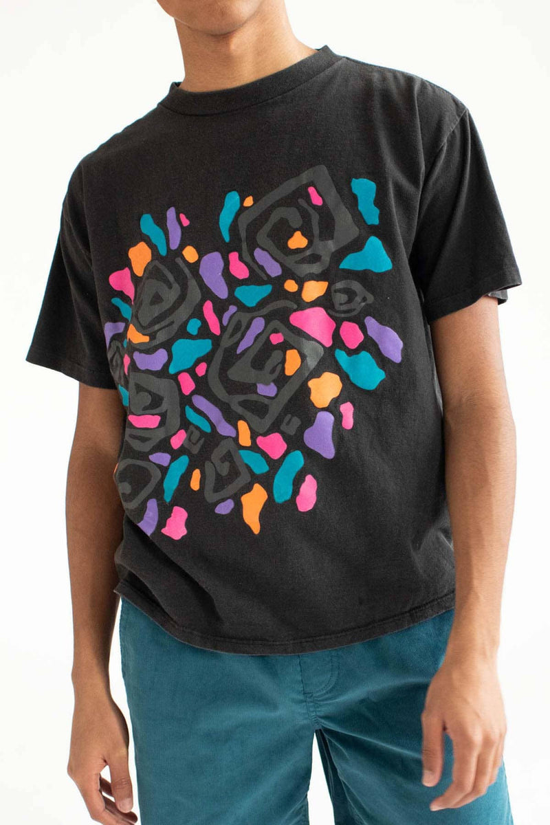 Black Abstract T-Shirt (Single Stitch) – Ragstock