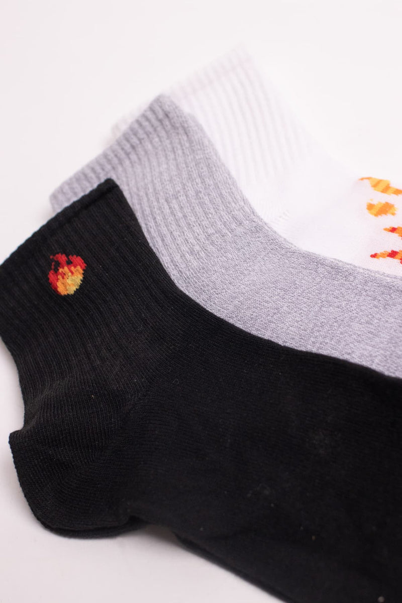 Flaming Socks 3 Pack – Ragstock