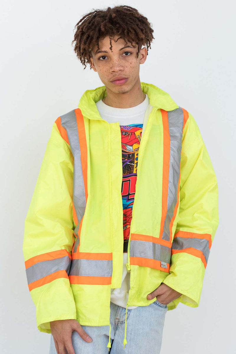 Hi-Viz Reflective Lightweight Jacket w/ Hood – Ragstock
