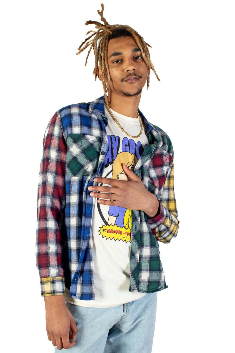 Primary Color Block Flannel – Ragstock