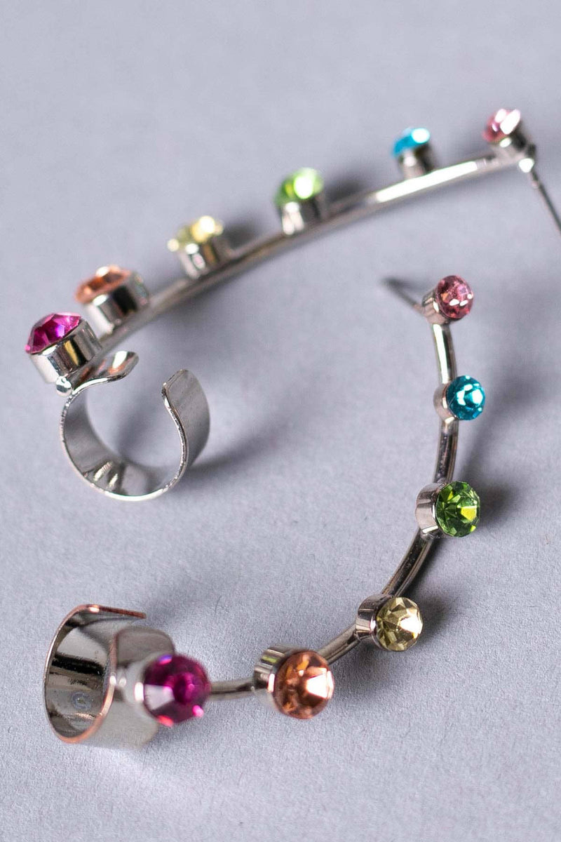 Rainbow Rhinestone Ear Cuffs – Ragstock