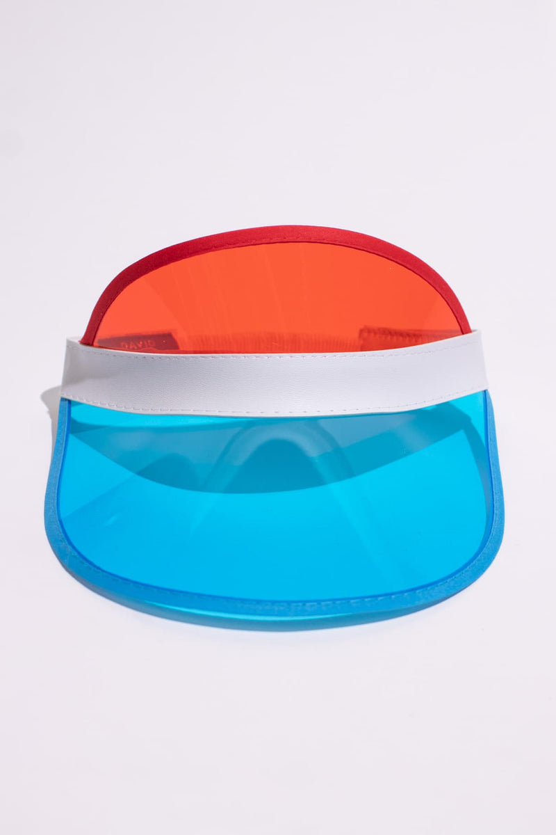 Red & Blue Gambler Visor – Ragstock