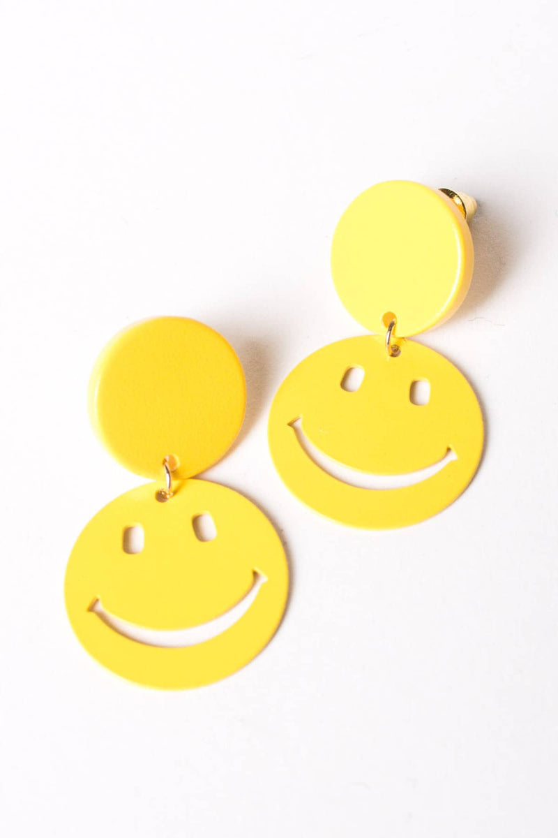 Smiley Face Drop Earrings – Ragstock