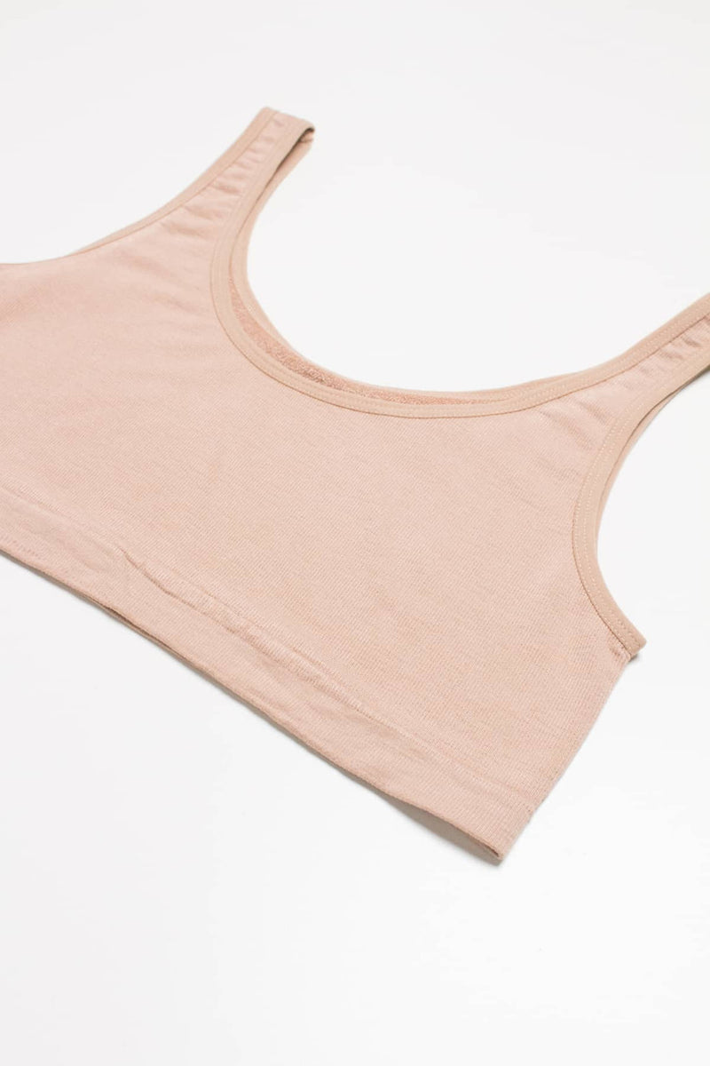 Beige Terry Seamless Crop Tank – Ragstock