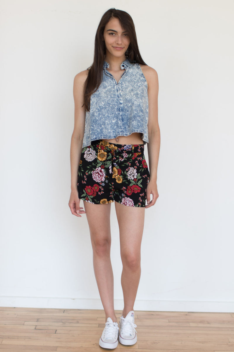 Acid Washed Trapeze Crop Top – Ragstock