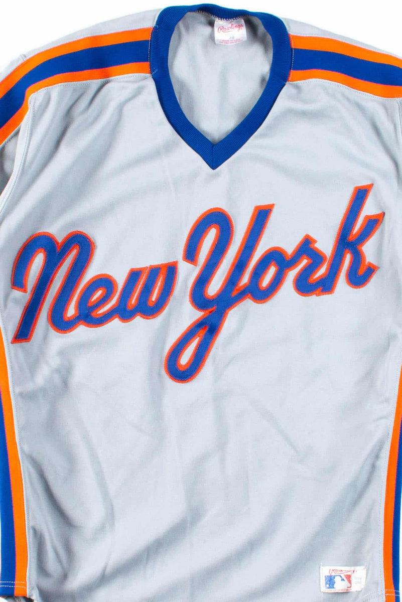New York Mets 1987 Script Pullover Road Jersey – Ragstock