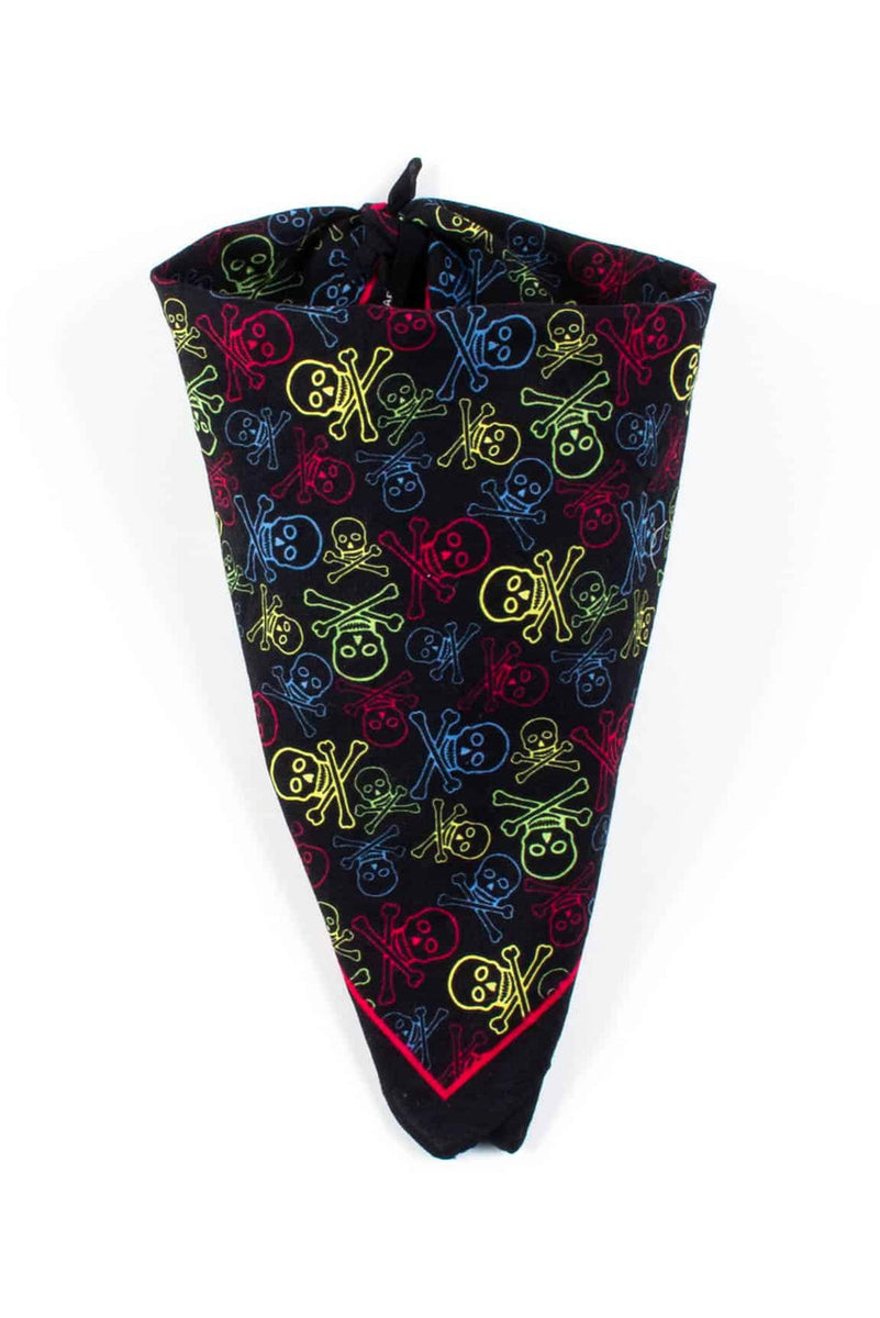 Neon Crossbones Bandana – Ragstock
