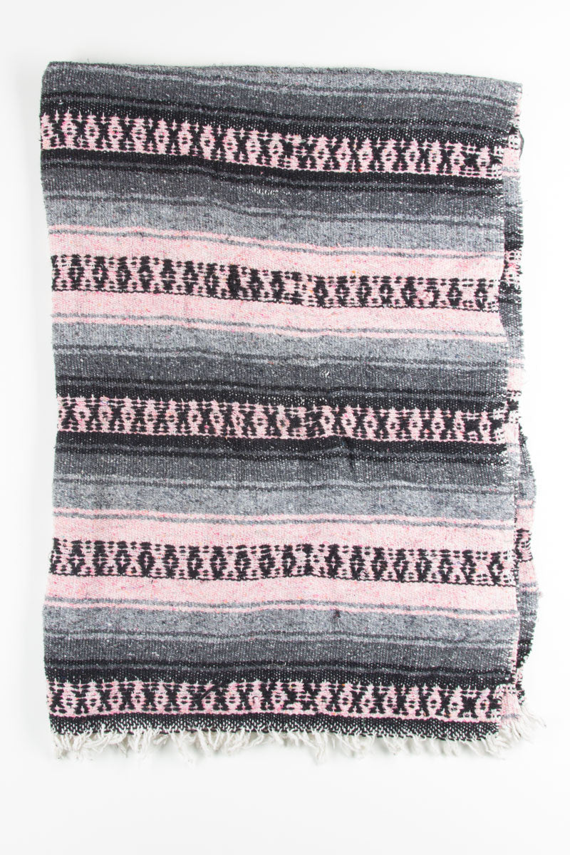 Black & Pink Baja Blanket – Ragstock