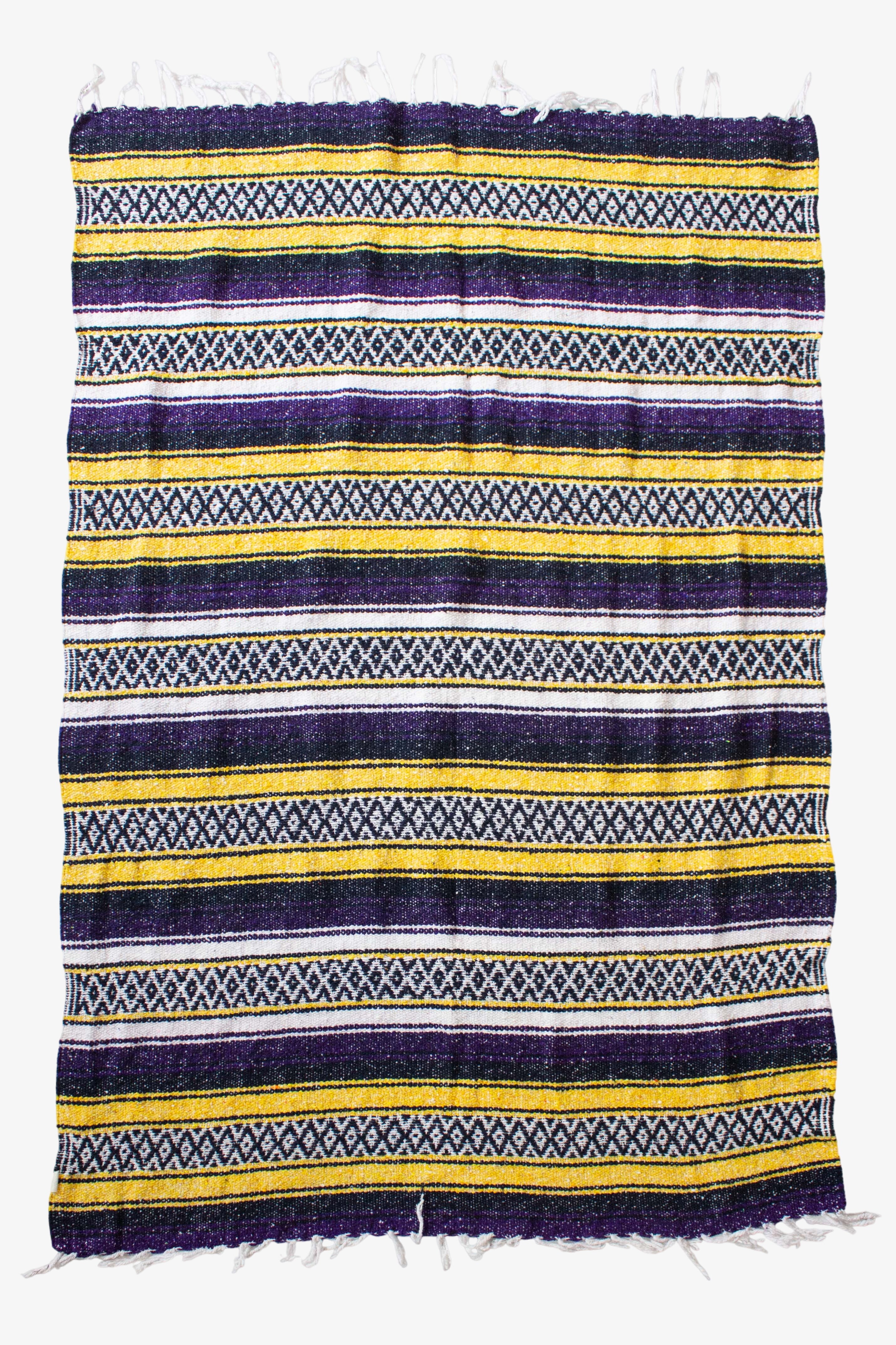 Vintage Purple & Gold Baja Blanket (2000s) – Ragstock