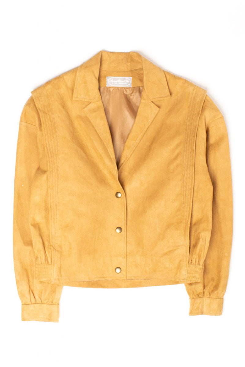 Vintage Tan Suede Snap Button Blazer (1990s) – Ragstock