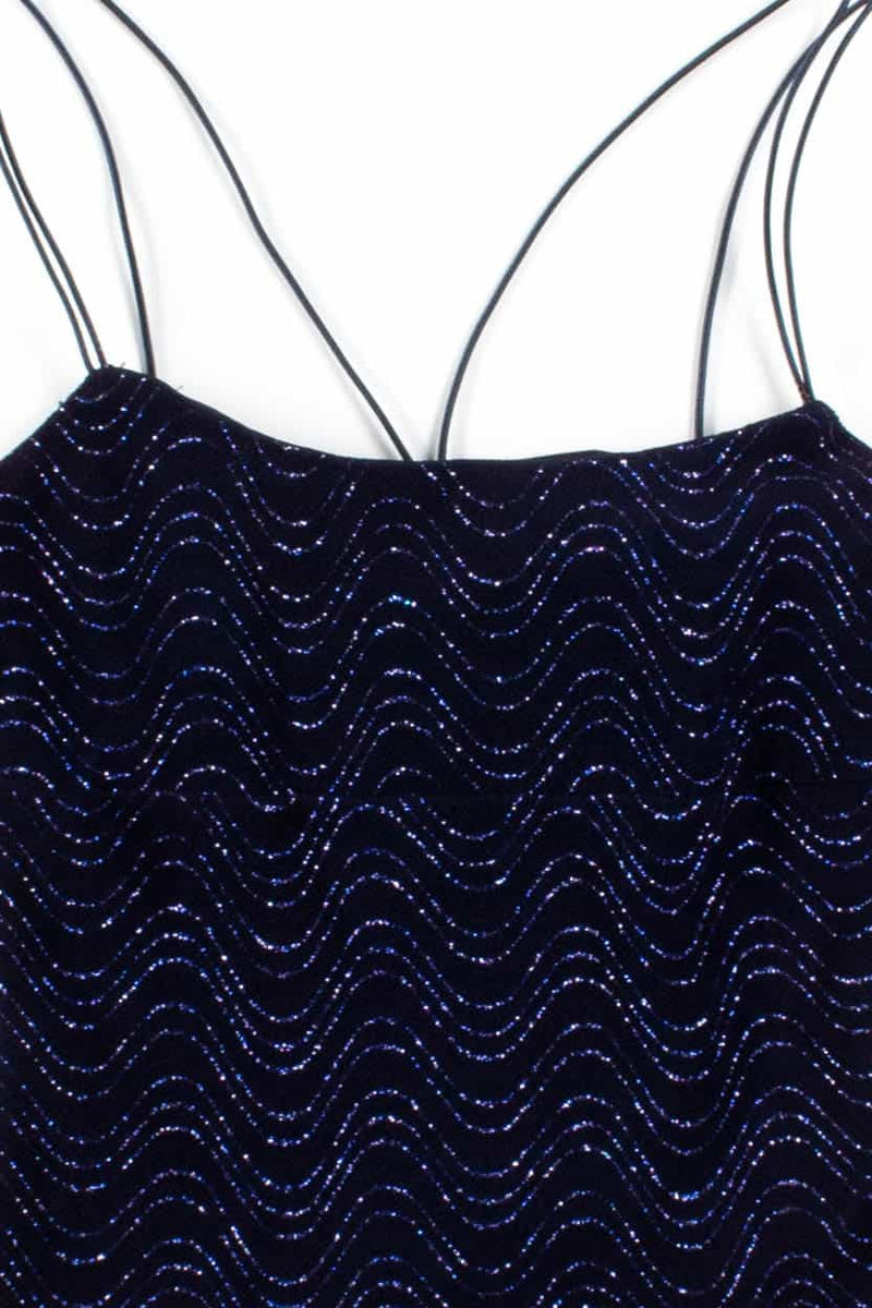 Black Glitter Spaghetti String Top – Ragstock