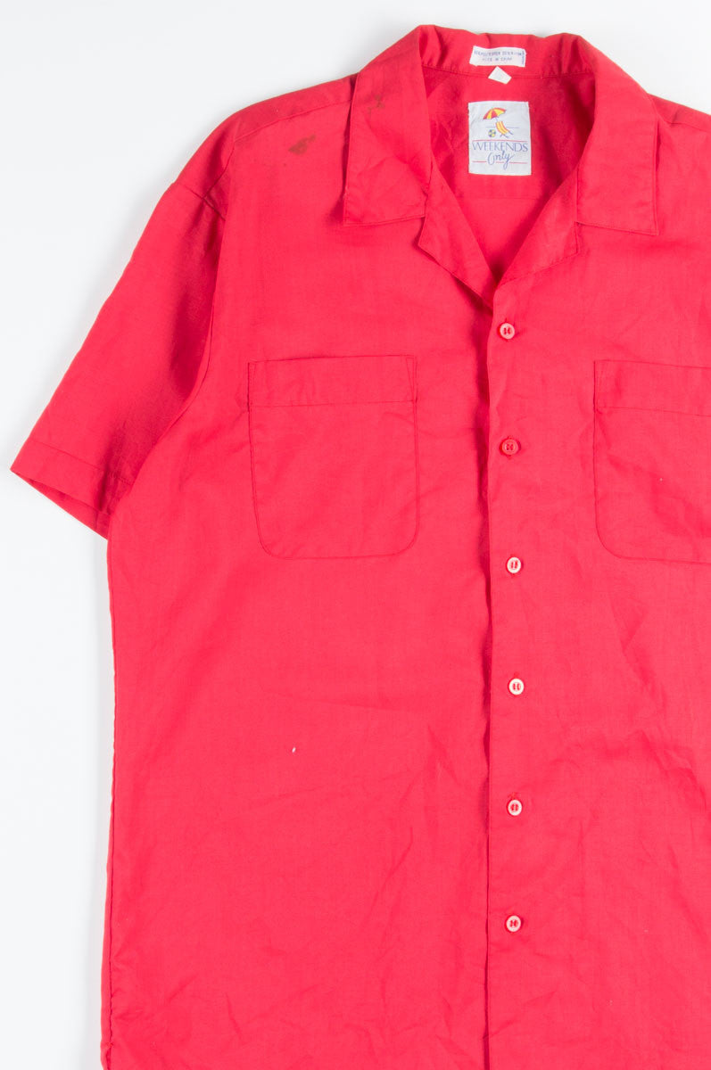 Red Double Pocket Button Up Shirt – Ragstock