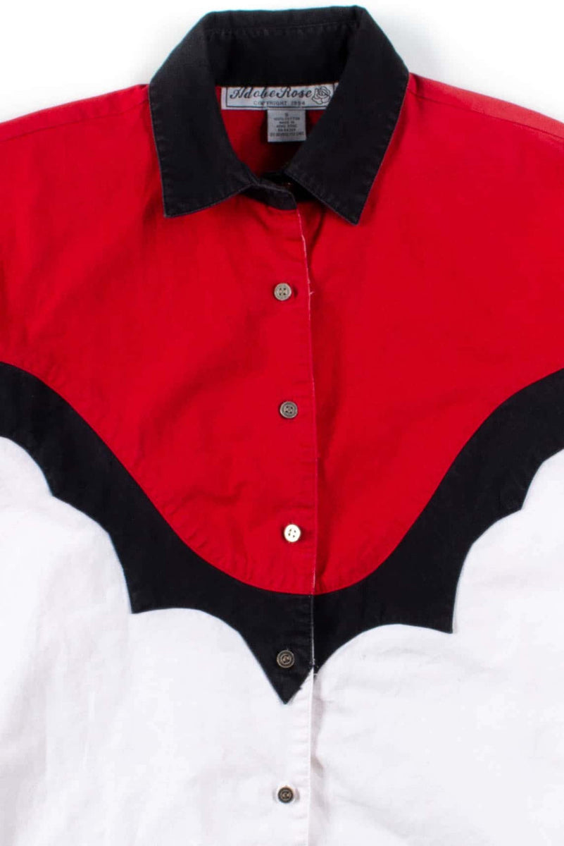 Red & White Southwestern Button Up Shirt – Ragstock