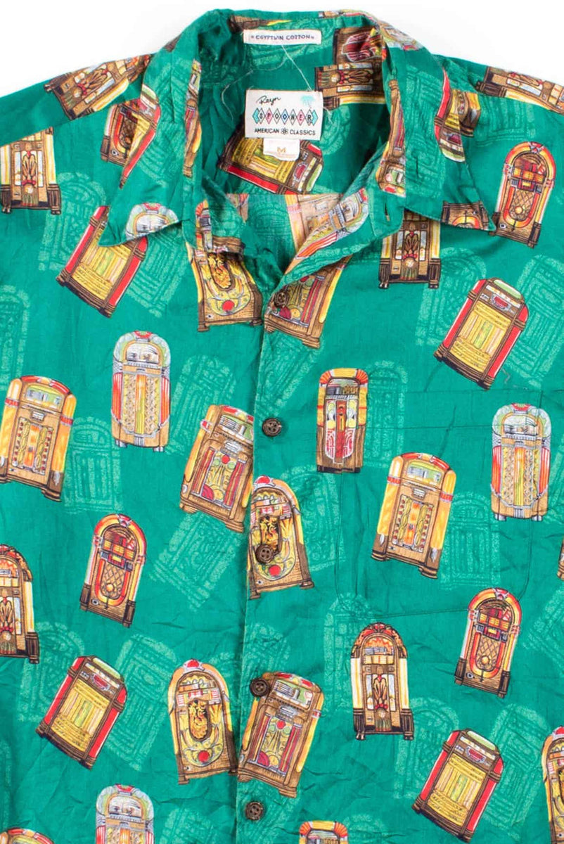 Green Jukeboxes Button Up Shirt – Ragstock