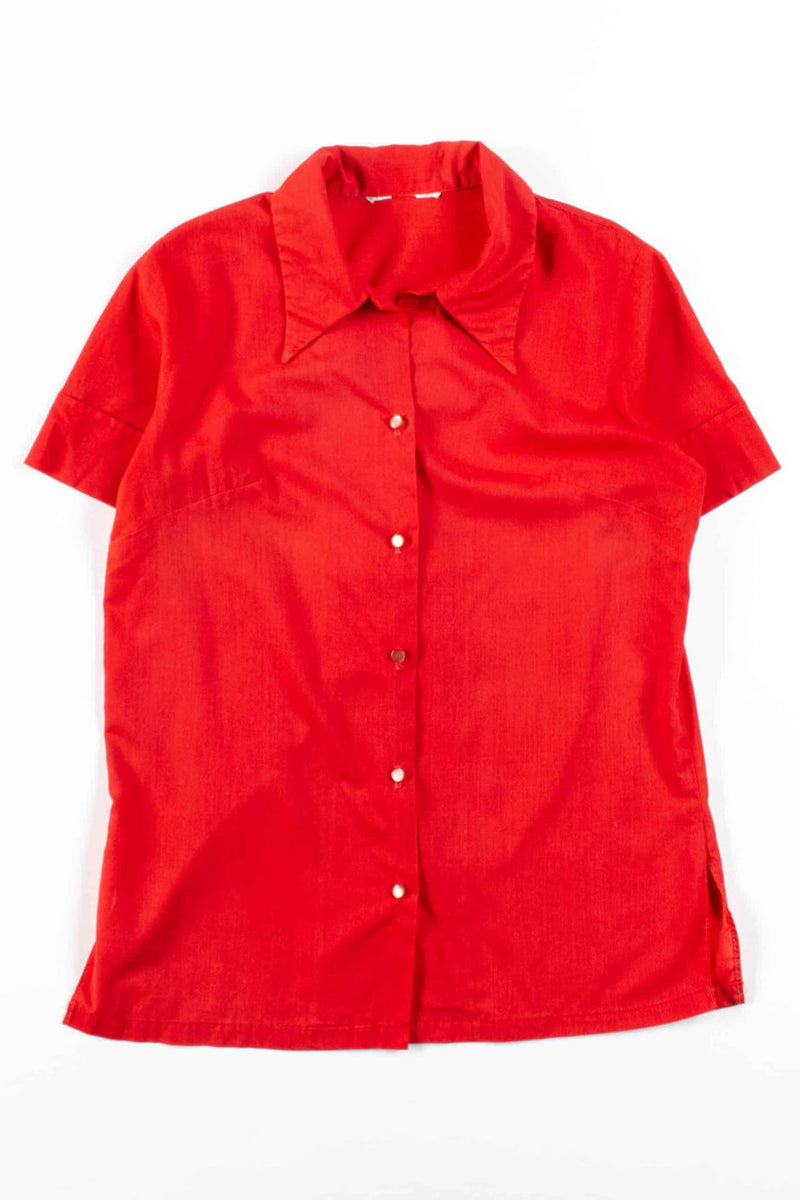 Red Vintage Button Up Shirt – Ragstock