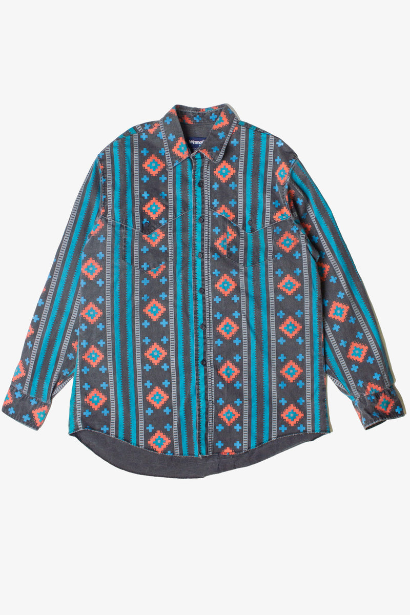 Vintage Denim Western Wrangler Button Up Shirt (1990s) – Ragstock