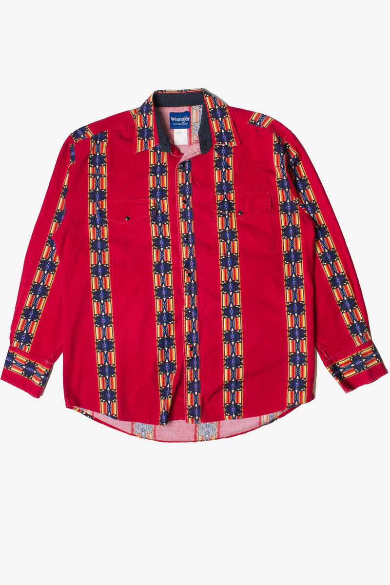 Vintage Snap Front Western Wrangler Button Up Shirt (1990s) – Ragstock