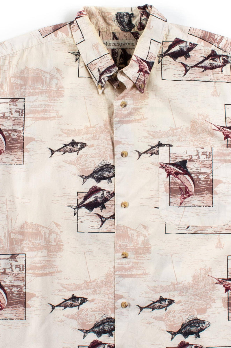 Munsingwear Fish Button Up Shirt – Ragstock