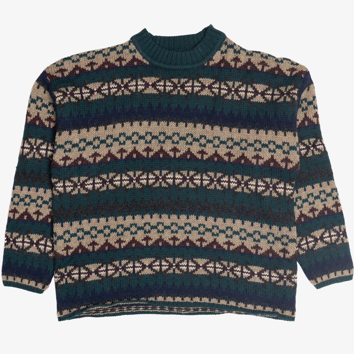 Vintage Heather & Tweed Wool Fair Isle Sweater (2000s) – Ragstock