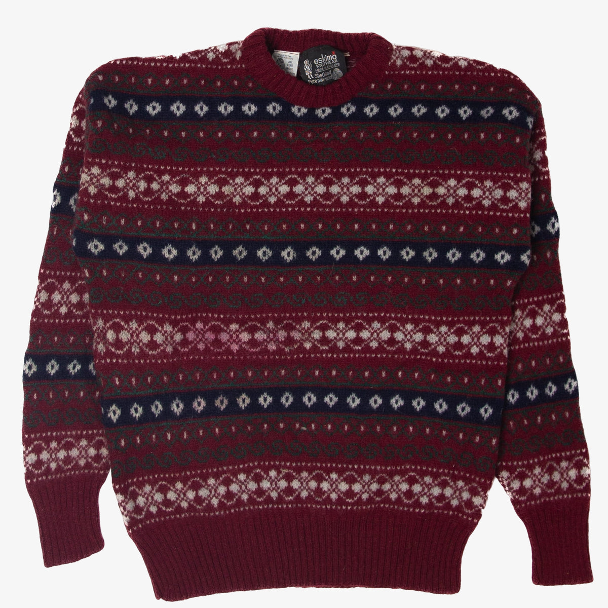 Vintage Eskimo Knitwear Fair Isle Sweater (1990s) – Ragstock