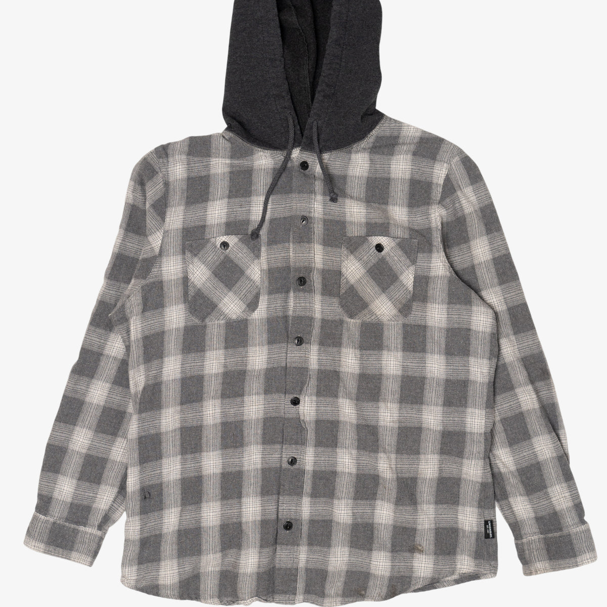 Gray Union Bay Hooded Flannel Shirt (2010s) – Ragstock