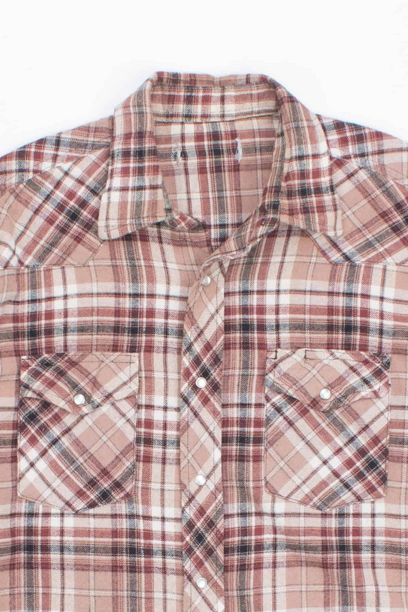 Vintage Tan Pearl Snaps Flannel – Ragstock