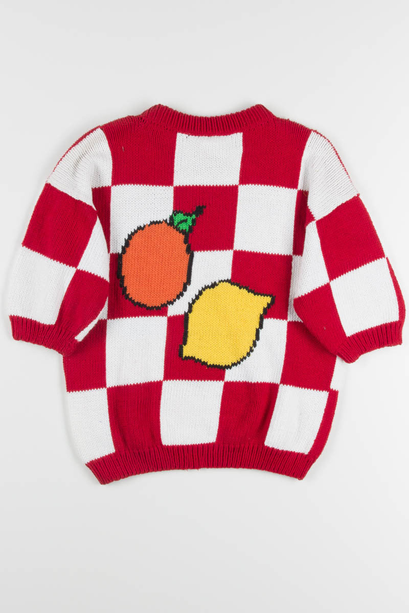 Vintage Picnic Fruit Sweater 1 – Ragstock