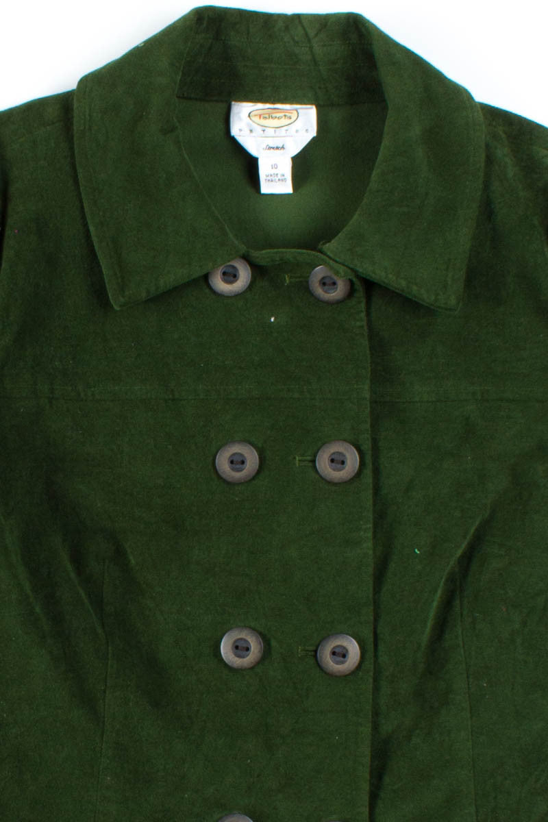 Green Velvet Peacoat – Ragstock