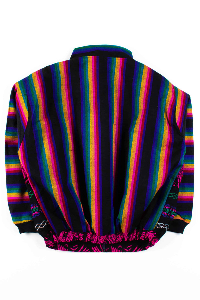 Black & Neon Rainbow Pattern Jacket – Ragstock