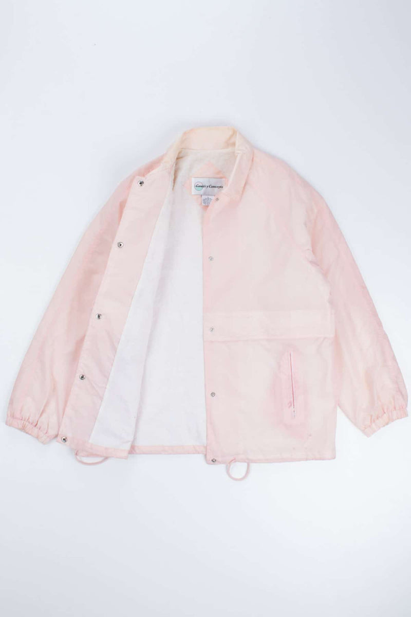 Vintage Light Pink Coaches Jacket – Ragstock