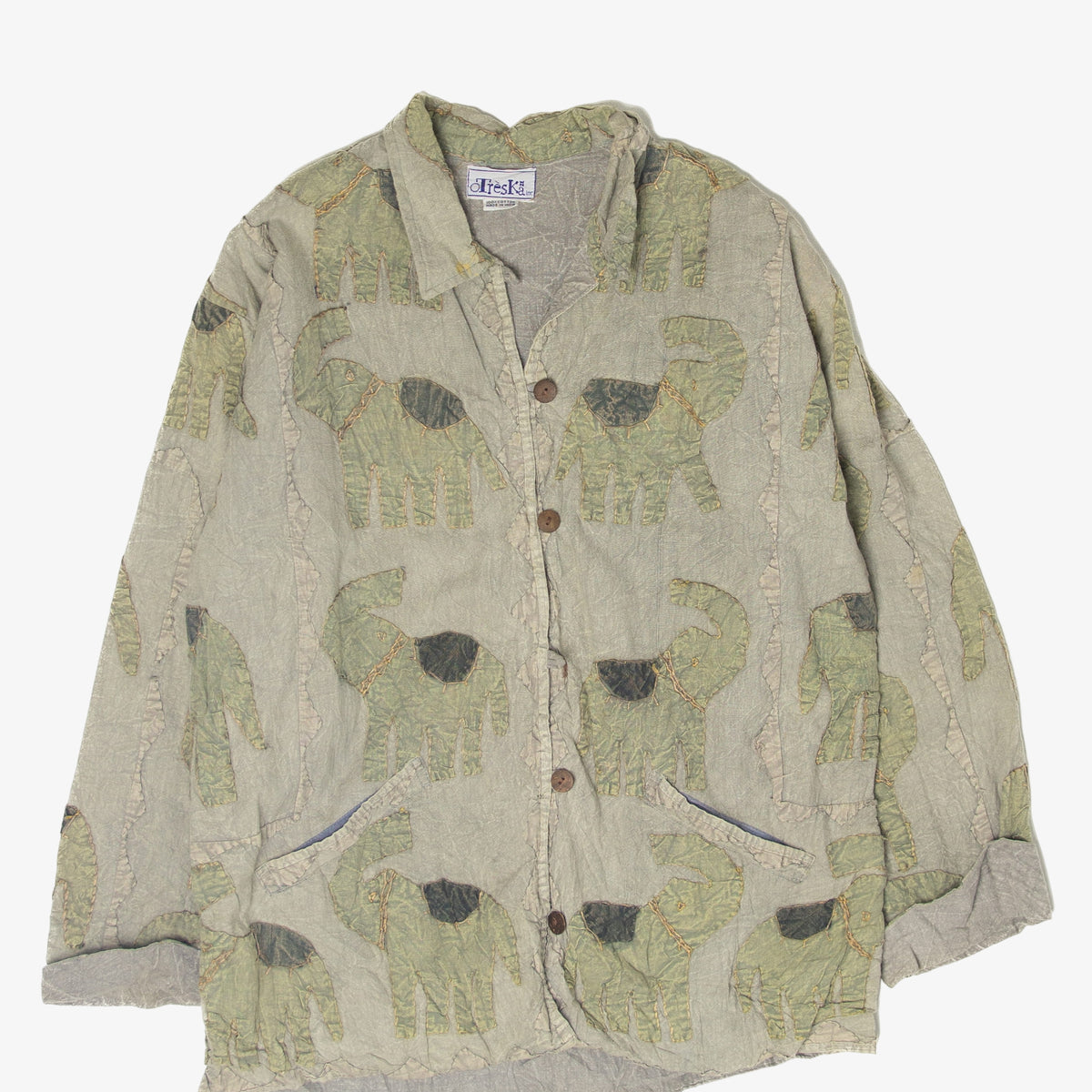 Quilted Treska Elephant Patches Jacket (2010s) – Ragstock