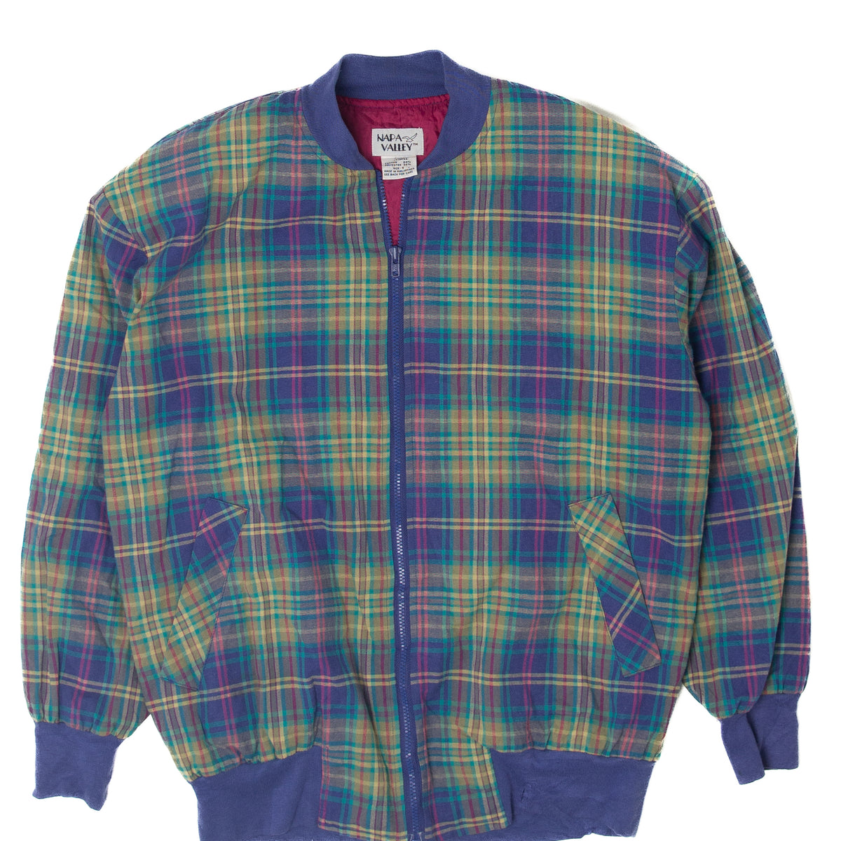 Vintage Napa Valley Plaid Lightweight Jacket (1990s) – Ragstock
