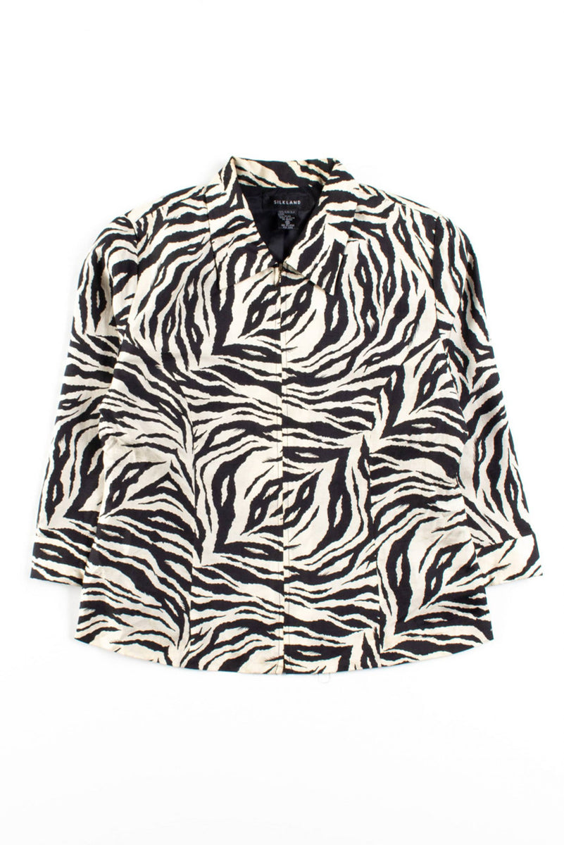 Vintage Silk Zebra Stripe Jacket – Ragstock