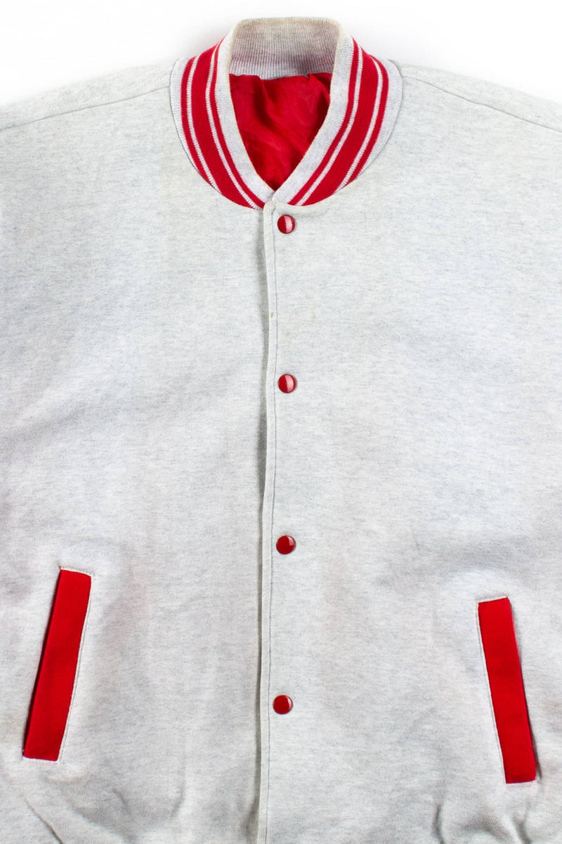 Vintage Red & Gray Snap Bomber Jacket – Ragstock