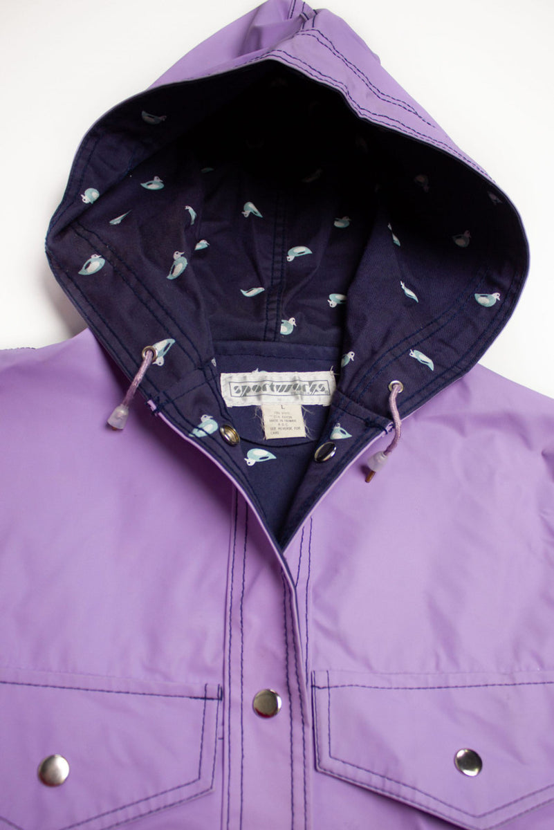 Vintage Lavender Ducks Rain Jacket – Ragstock
