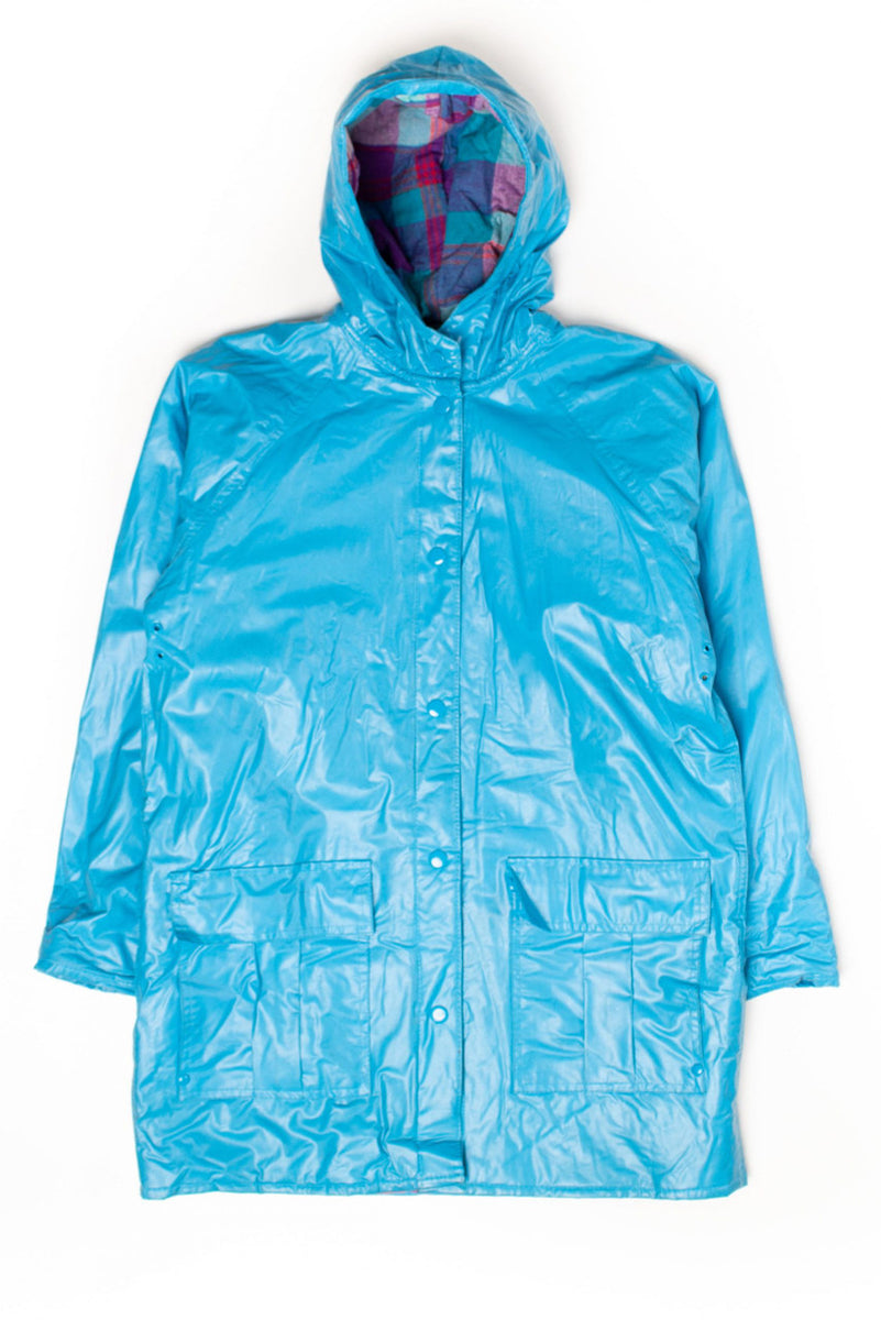 Vintage Blue Pastel Plaid Rain Jacket 1 – Ragstock