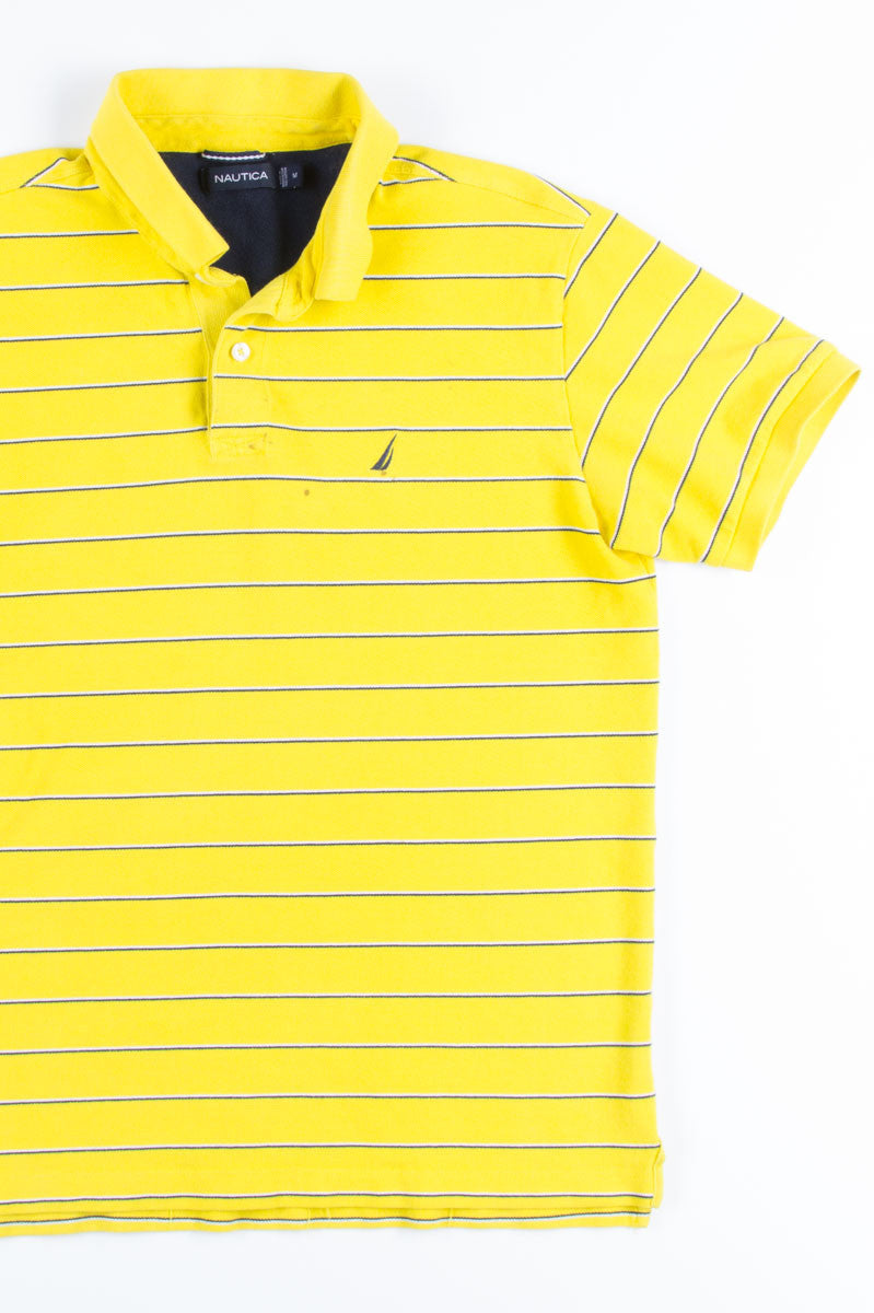 Yellow Pinstripe Nautica Polo Shirt – Ragstock
