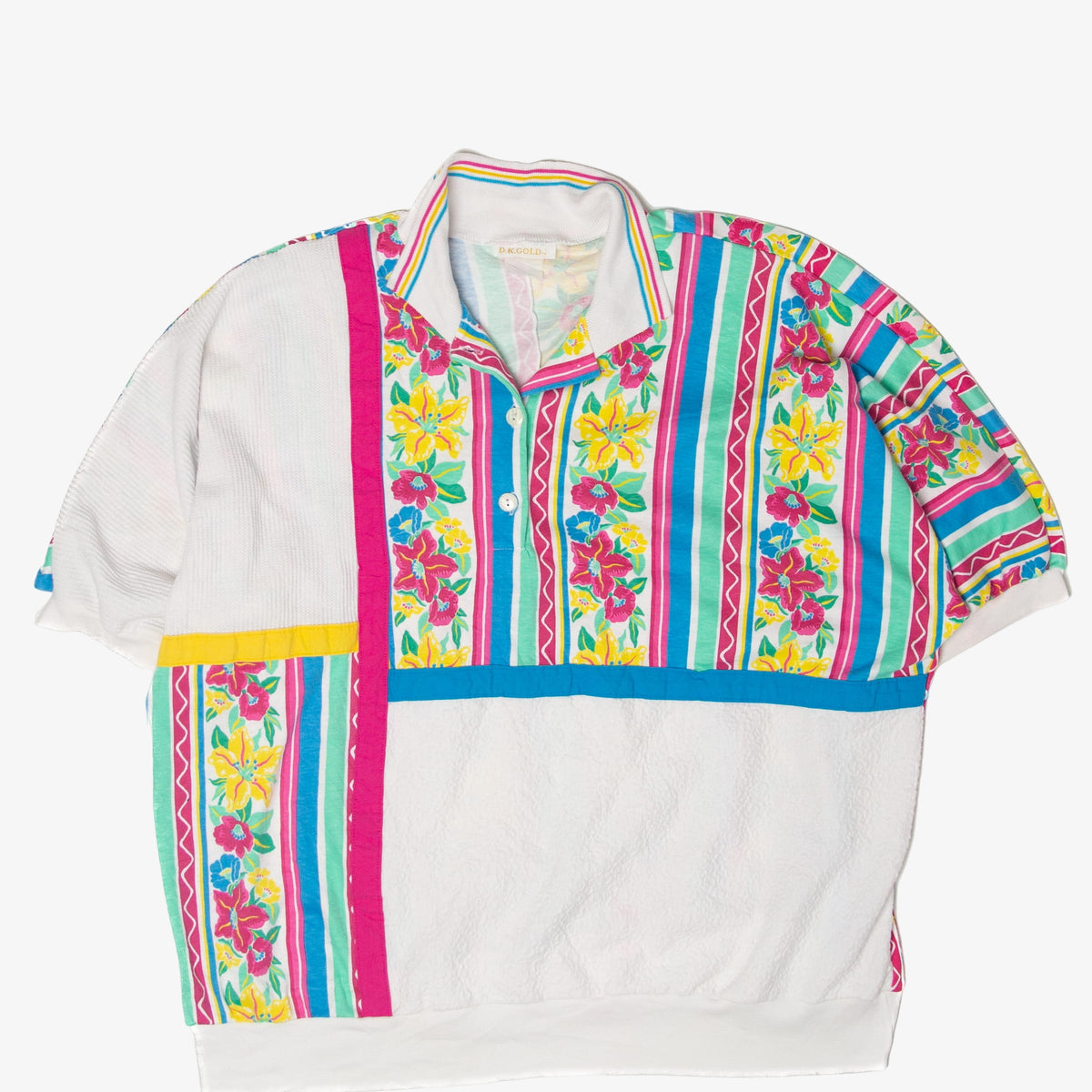 Vintage D.K Gold Floral Polo Shirt (1990s) – Ragstock