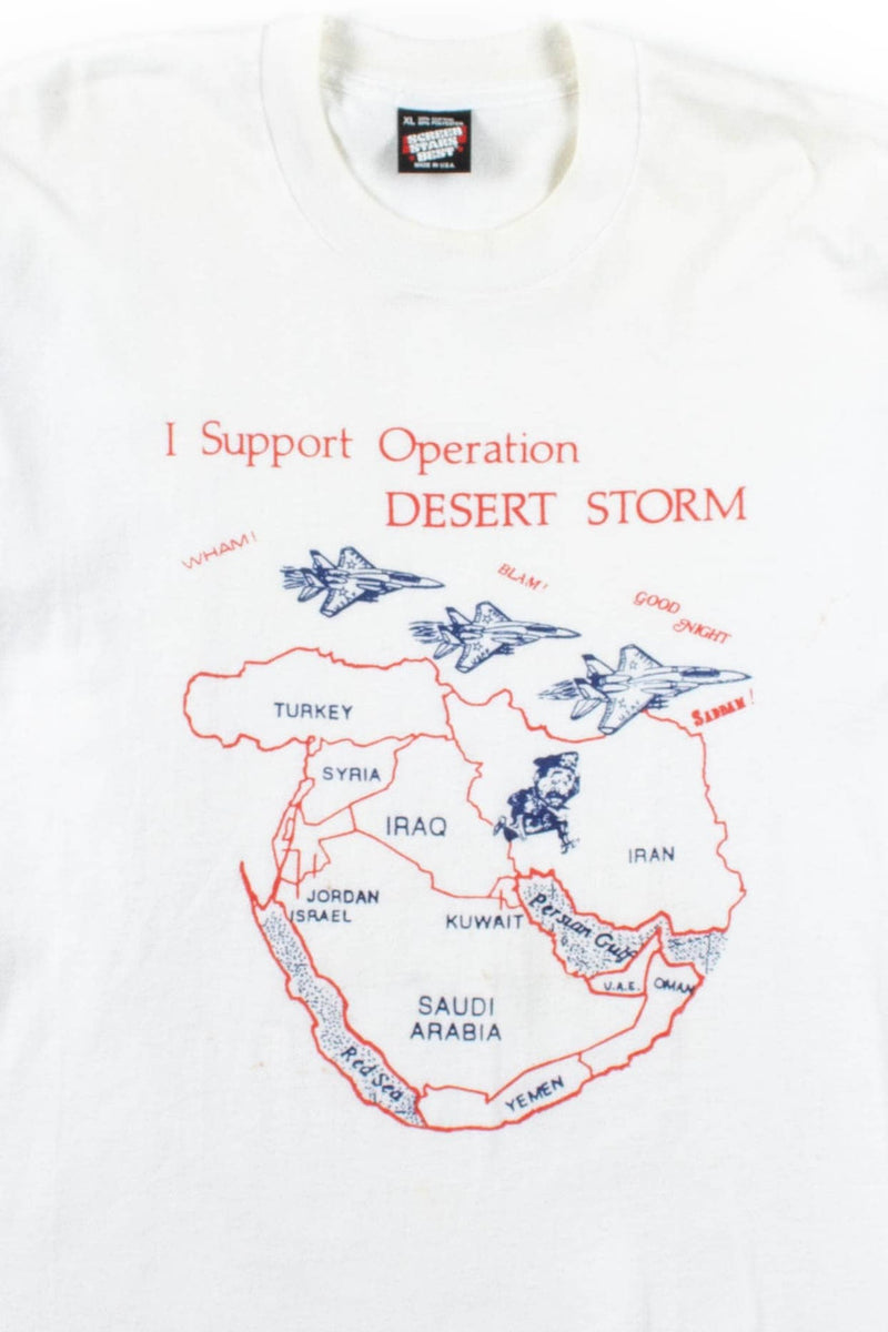 I Support Operation Desert Storm T-Shirt (Single Stitch) – Ragstock