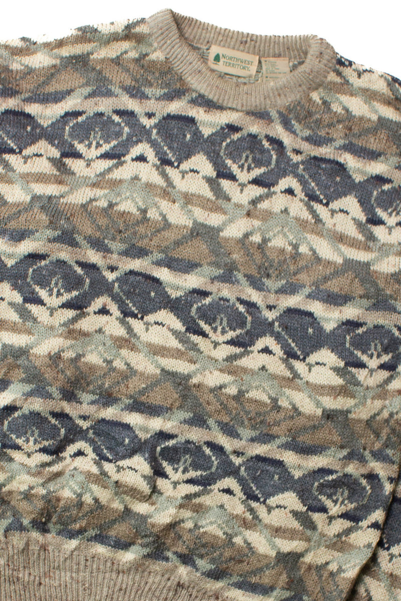 Vintage Abstract Earth Tone Sweater (1990s) – Ragstock