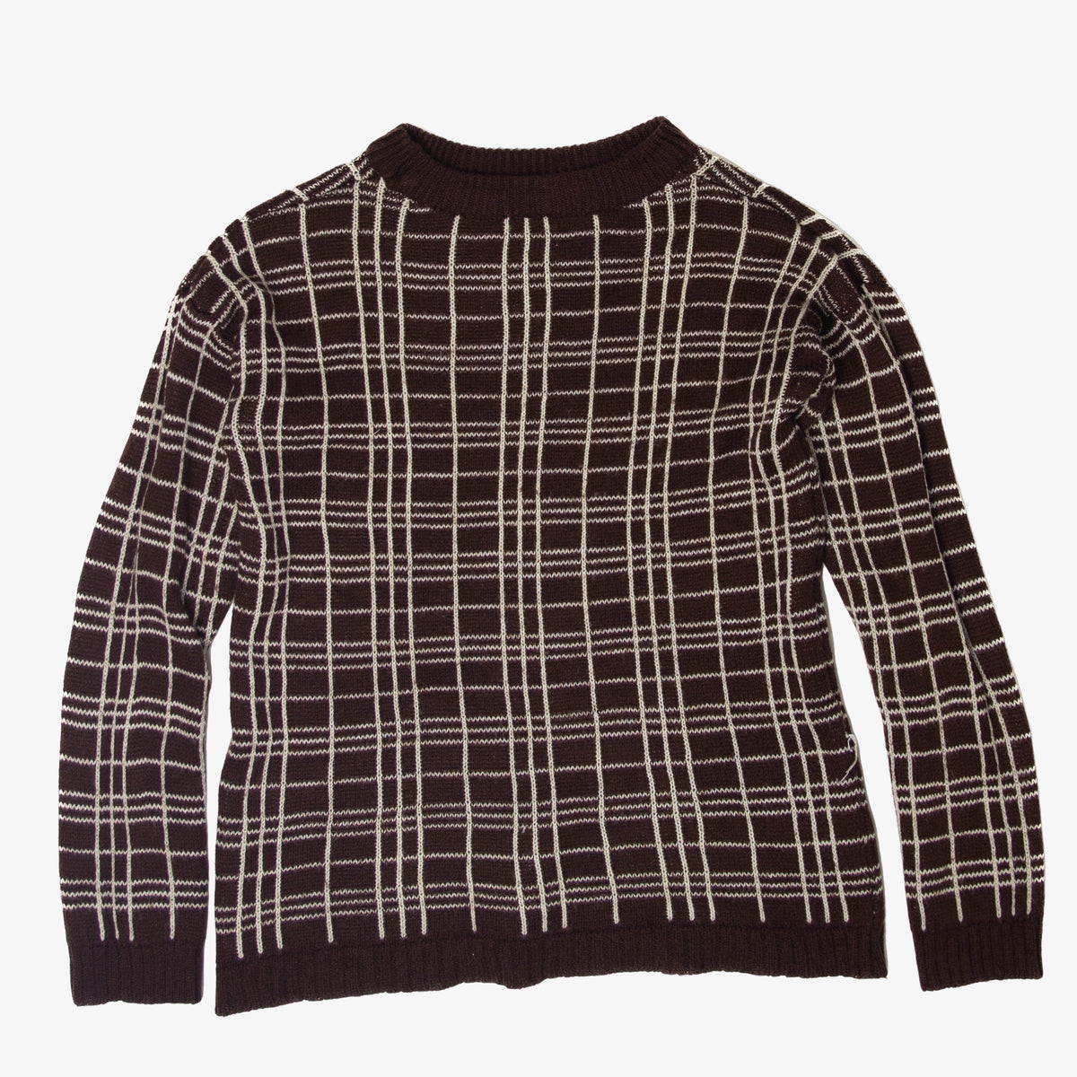 Vintage Brown Checker Sweater (1980s) – Ragstock